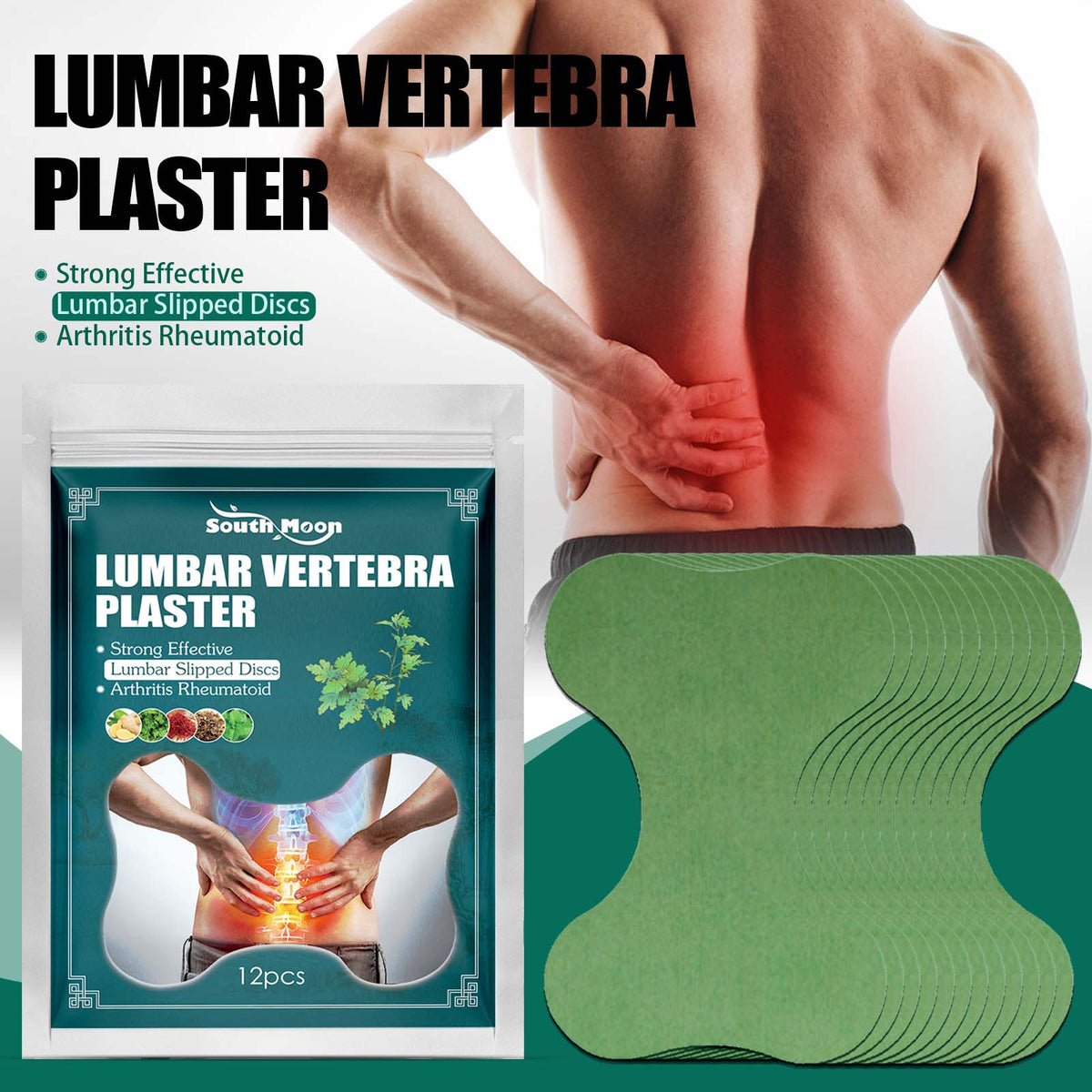 Lumbar Vertebra Plaster, Relieve Lumbar Stiffness, Swelling And Pain L ...