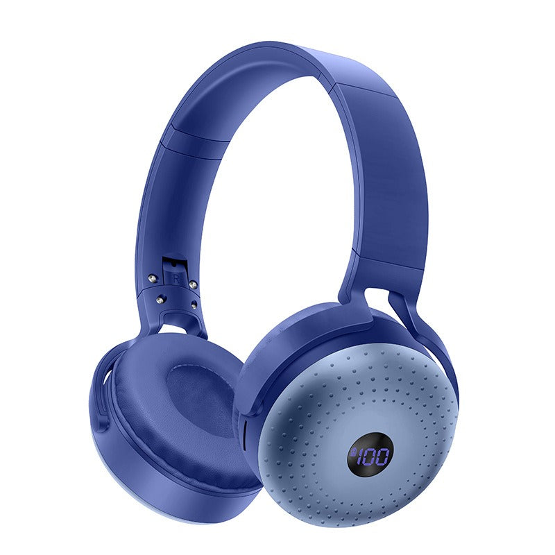 Head mounted Bluetooth earphones with Type-C interface foldable SIM ca ...