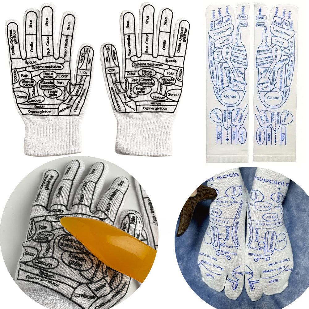 Reflexology Socks Women Foot Massage Meridian Acupoint Reflex Area Acu ...