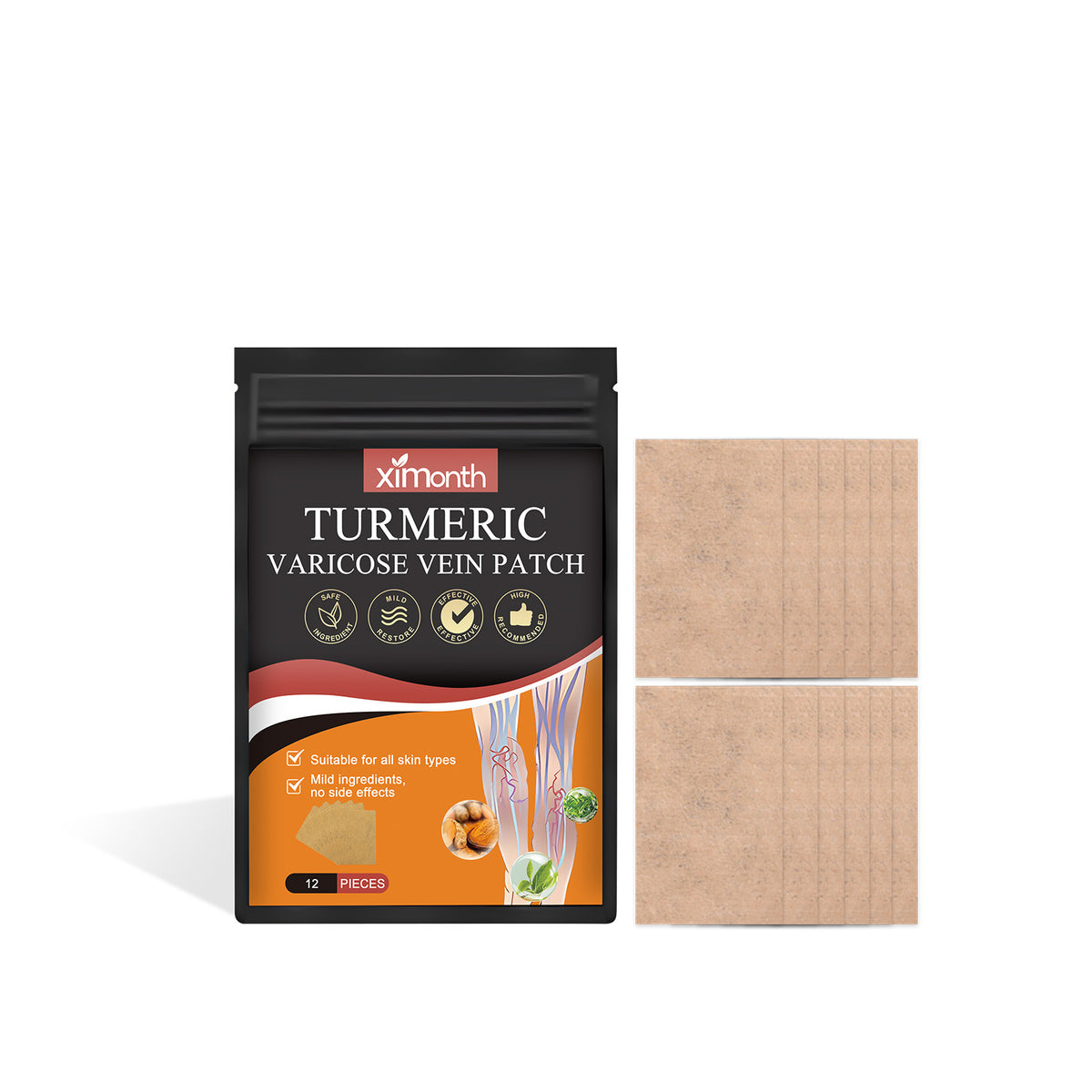Leg Care Patch To Relieve Leg Discomfort, Blue Veins And Bumps Mild Fo ...