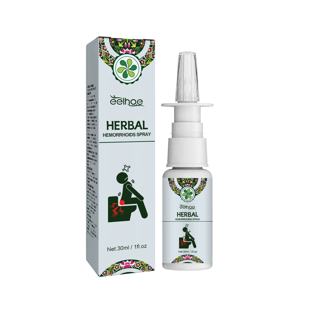 Spray Herbal Para Hemorroides Tratamiento Suave Para La Picazón E Hin
