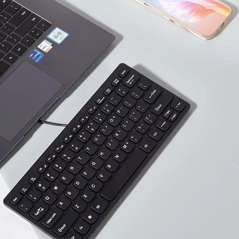 USB desktop laptop keyboard wired chocolate mini silent small keyboard ...