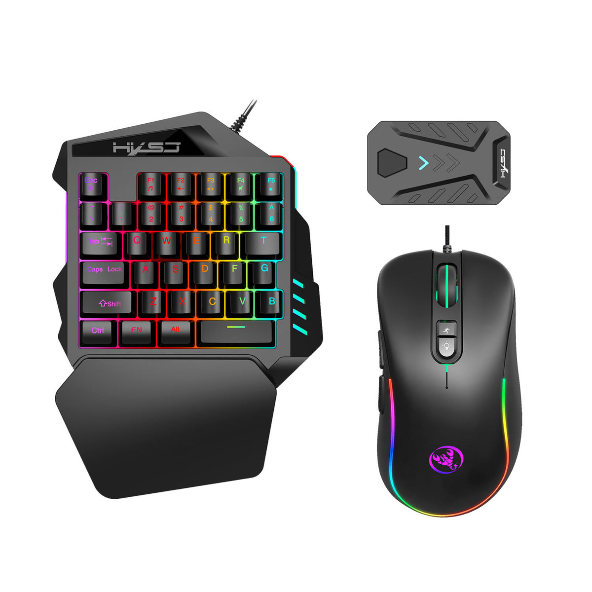 Wired Android Throne One handed Keyboard and Mouse Set Android Game PU ...