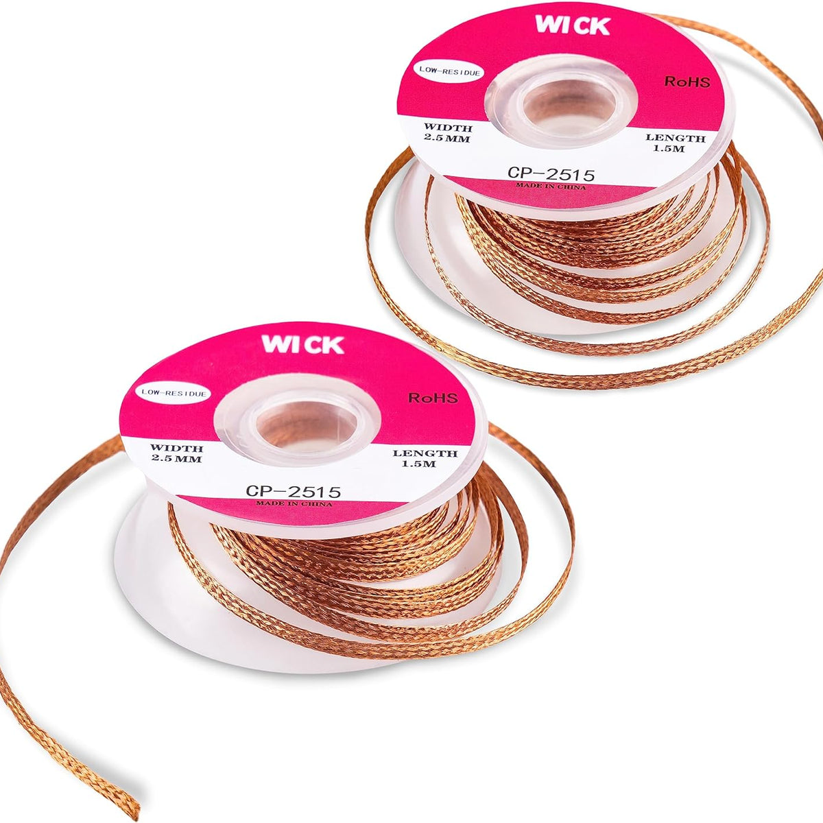 Solder Wick Braid with Flux No-Clean Desoldering Wick Removal Tool, So ...
