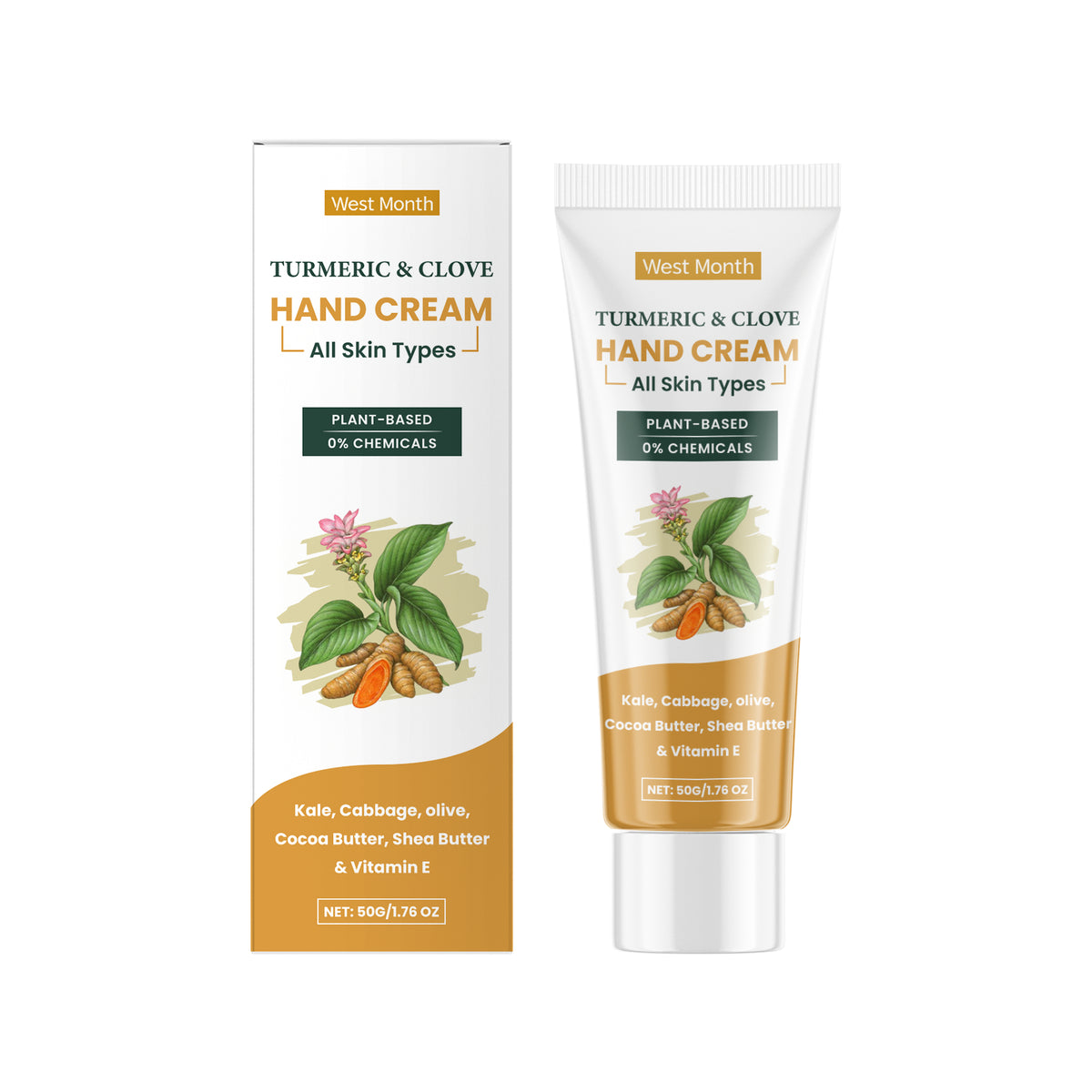 Turmeric Clove Oil Hand Cream Gentle Moisturizing And Hydrating Winter ...