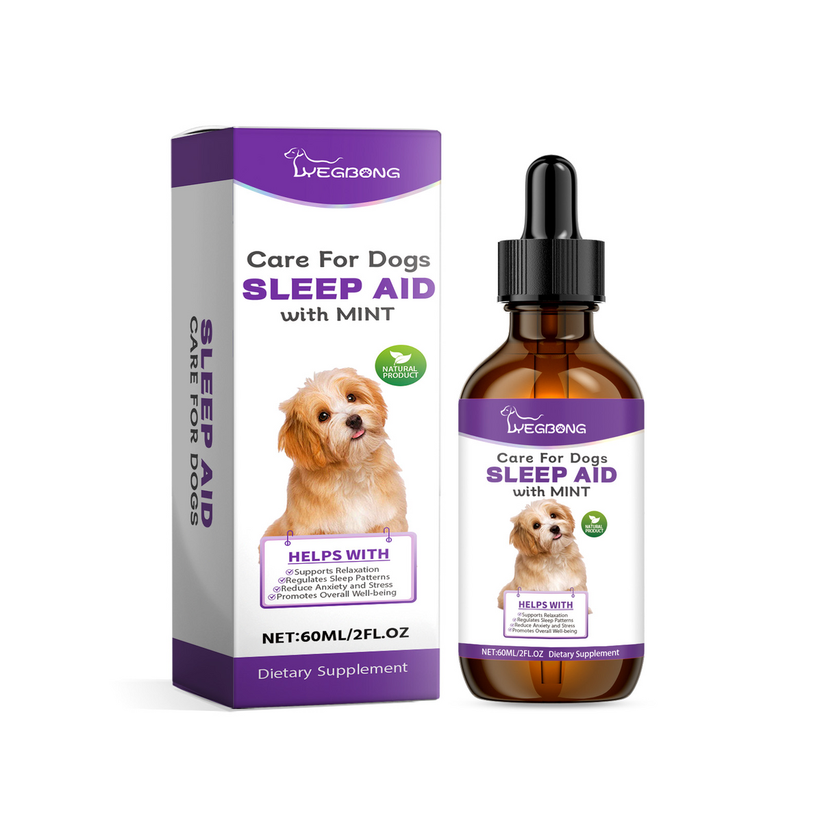 Dog Sleep Drops Pamper Dogs Sleeping At Night Pet Sleep Care Drops Sup ...