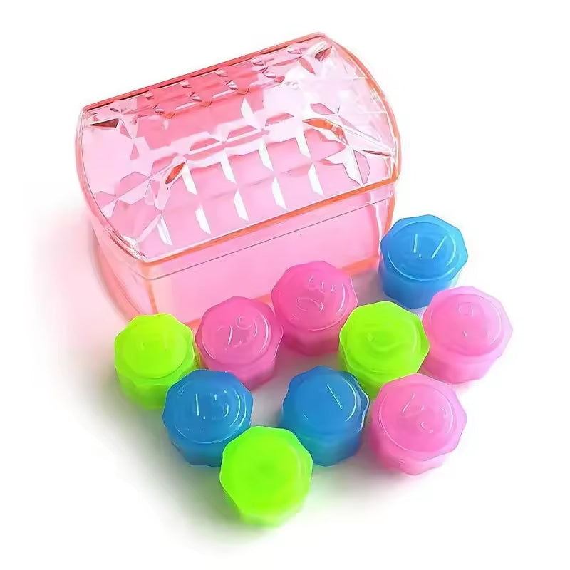 12-piece Gonggi set in storage box for traditional dice game, trains h ...