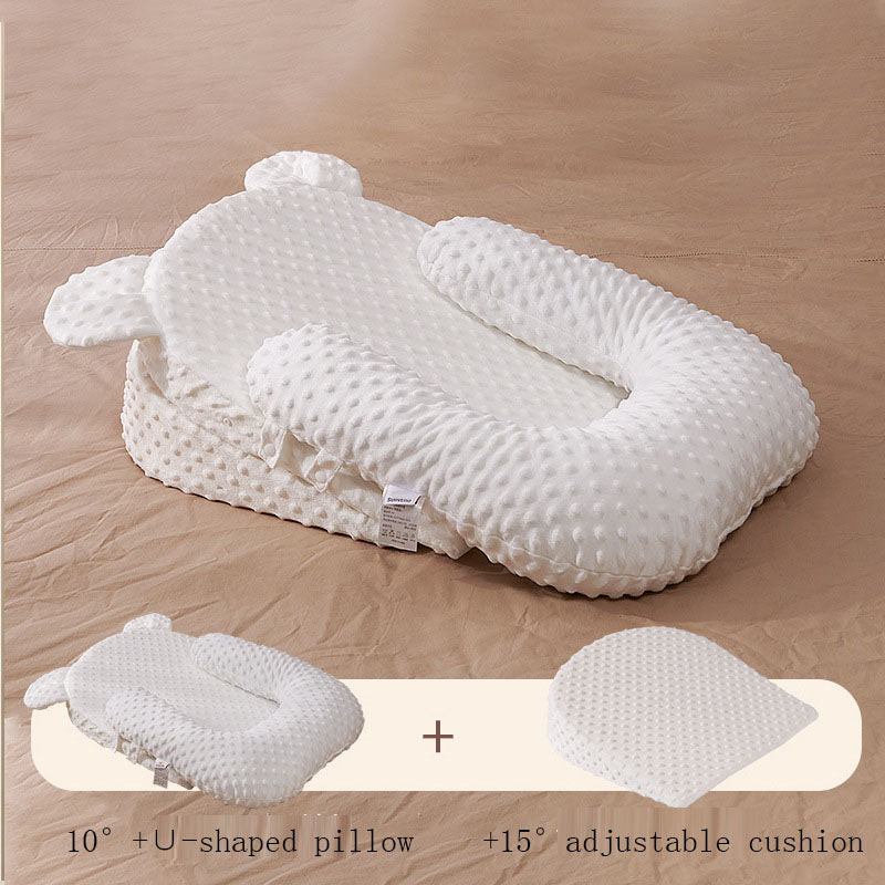 Baby anti-spitting up milk slope pillow anti-overflow choking milk bab ...