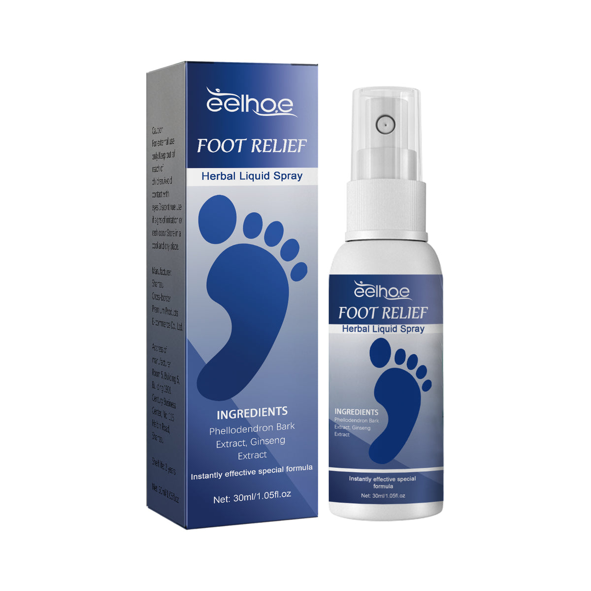 Foot Relief Herbal Liquid Spray, Clean Exfoliating Calluses Anti-Crack ...