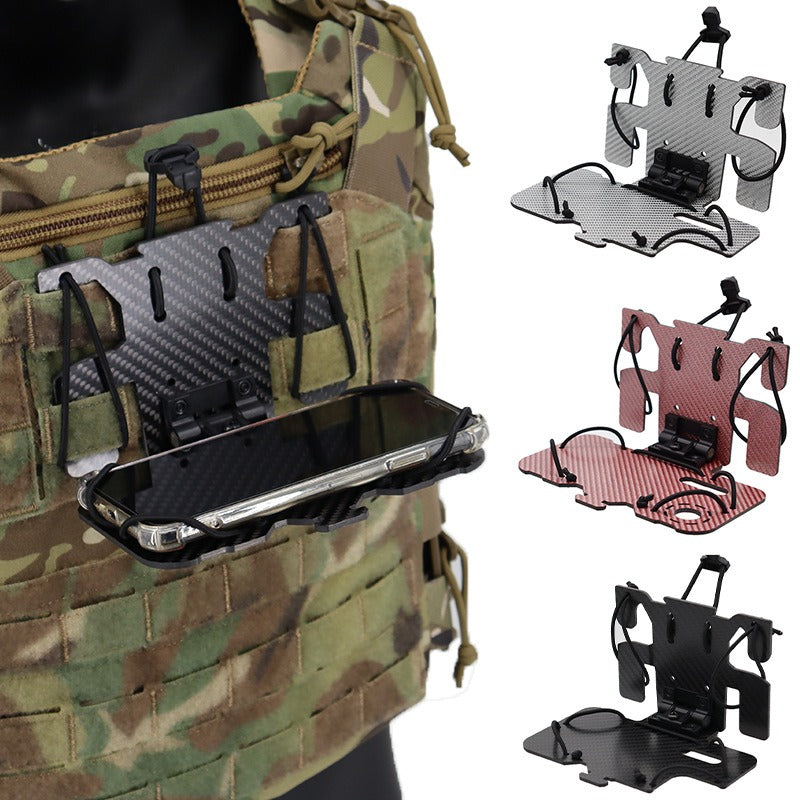 Tactical vest MOLLE system mounted carbon fiber tactical navigation ...