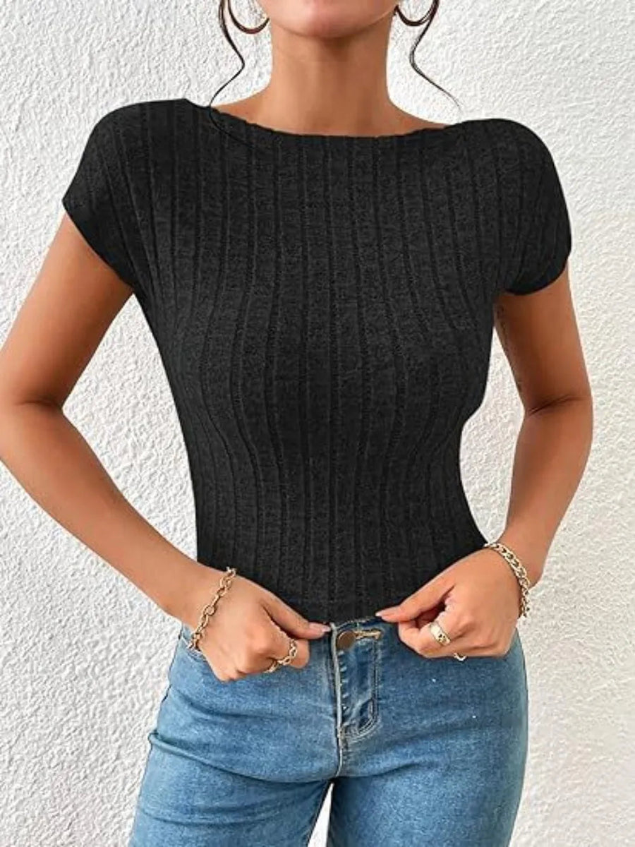 Backless Short Sleeve T-Shirt | V.I.P Digital Presence