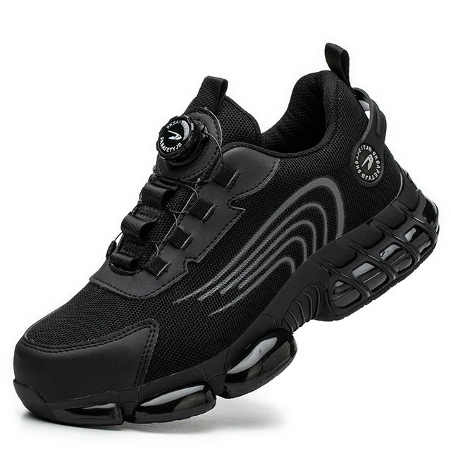 Men's safety shoes with steel toe caps anti smashing and anti piercing ...